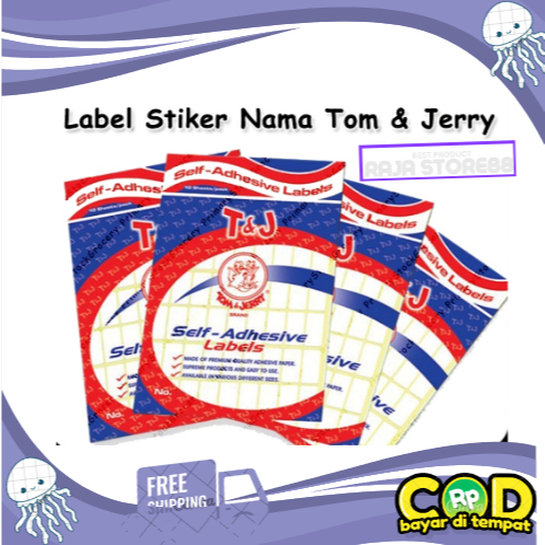 Jual 1 Box Besar Stiker Polos Label Tom&Jerry | Shopee Indonesia