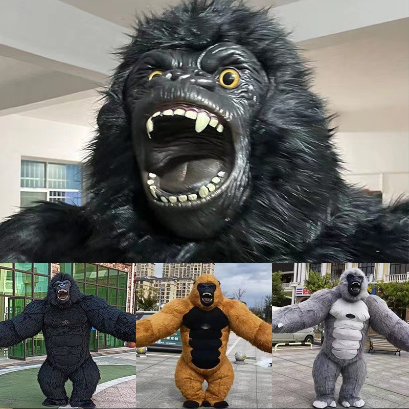 Jual Kostum Cosplay Gorilla Performance Costume One Set Kingkong Bonus ...