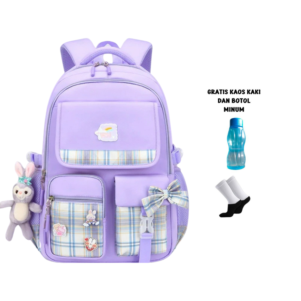 Jual Tas Sekolah Anak Perempuan SD SMP Tas Punggung Wanita Fashion Remaja | Shopee Indonesia