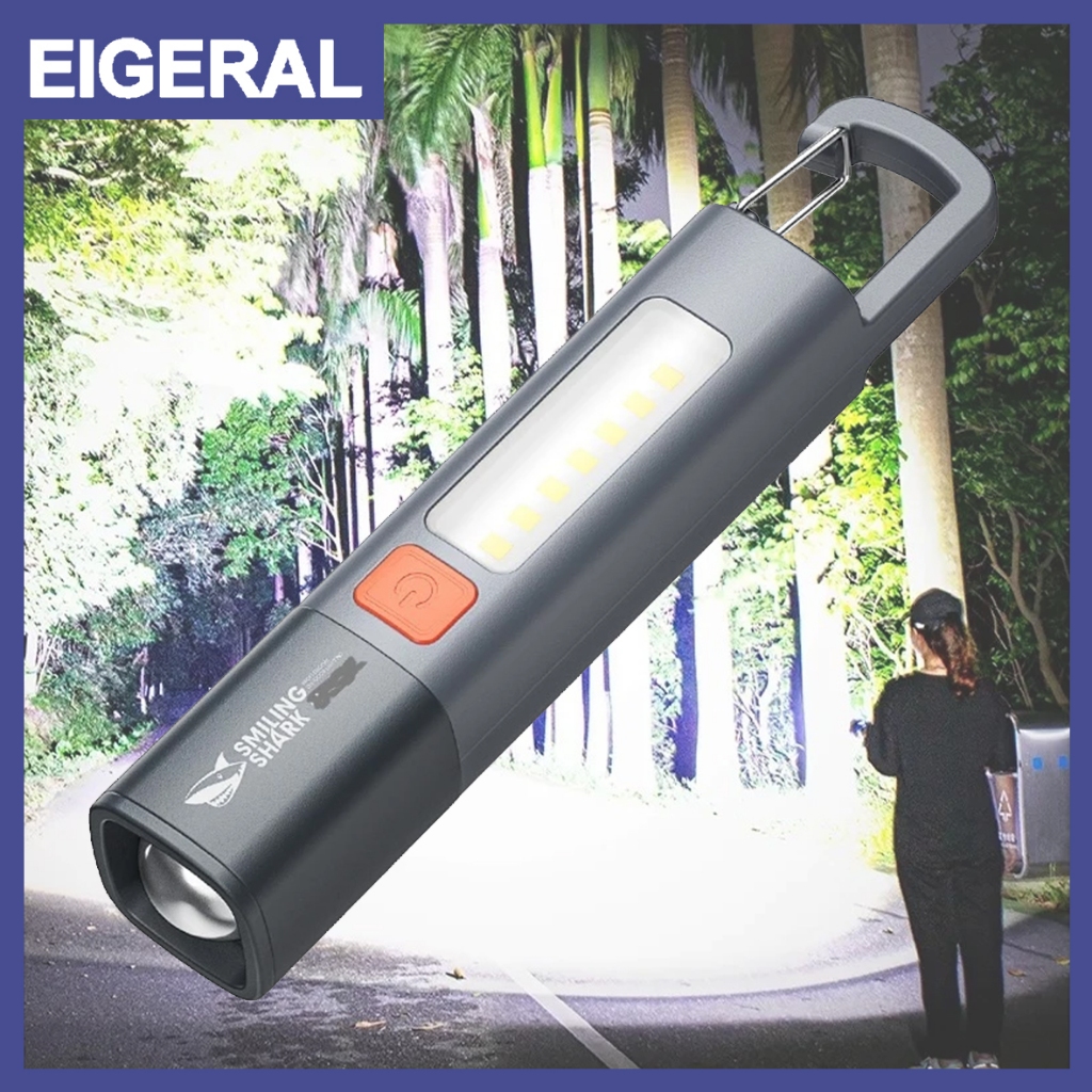 Jual SENTER LED SMILING SHARK SD-1023 XPE ZOOM JARAK JAUH 3 MODE ...