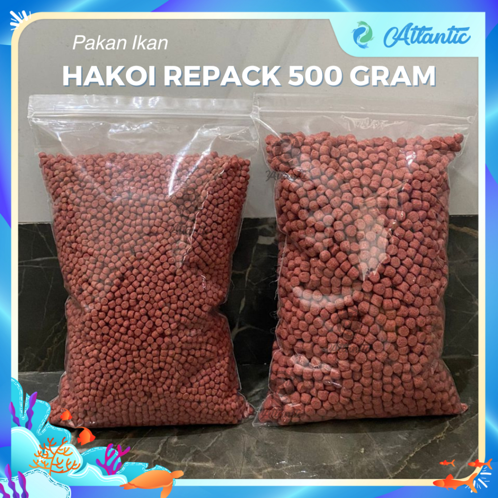 Jual HAKOI Red Merah 2mm 5mm Repack 1kg Pakan Pelet Makanan Ikan Hias ...