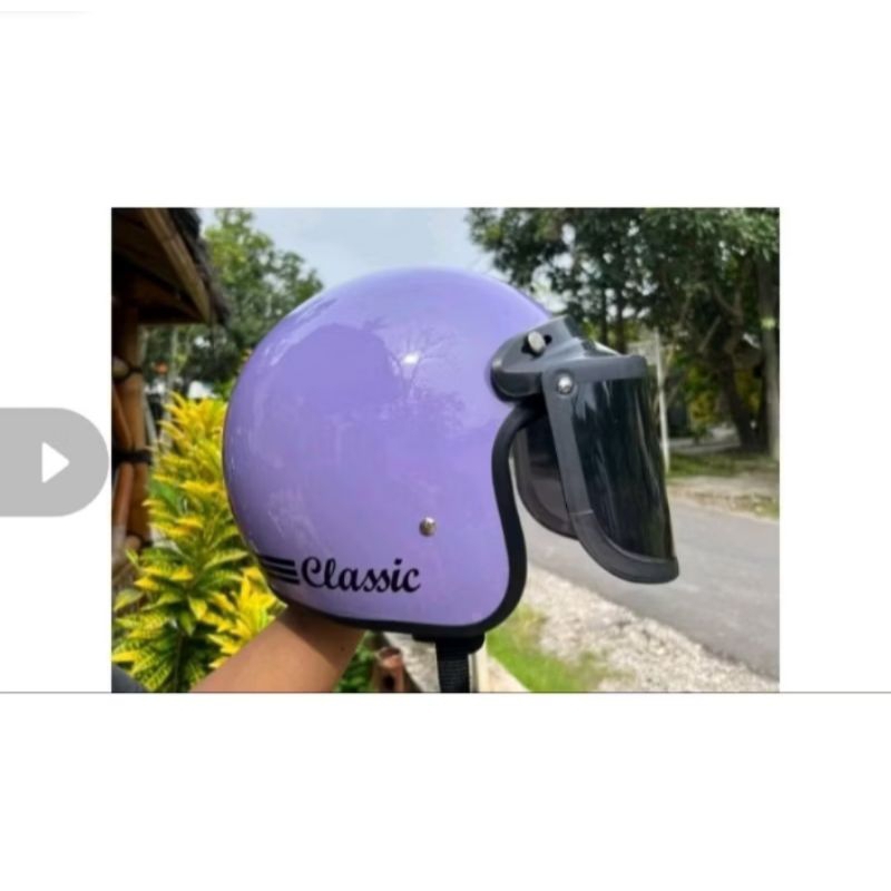 Jual HELM BOGO CLASSIC FULL WARNA ORIGINAL | Shopee Indonesia
