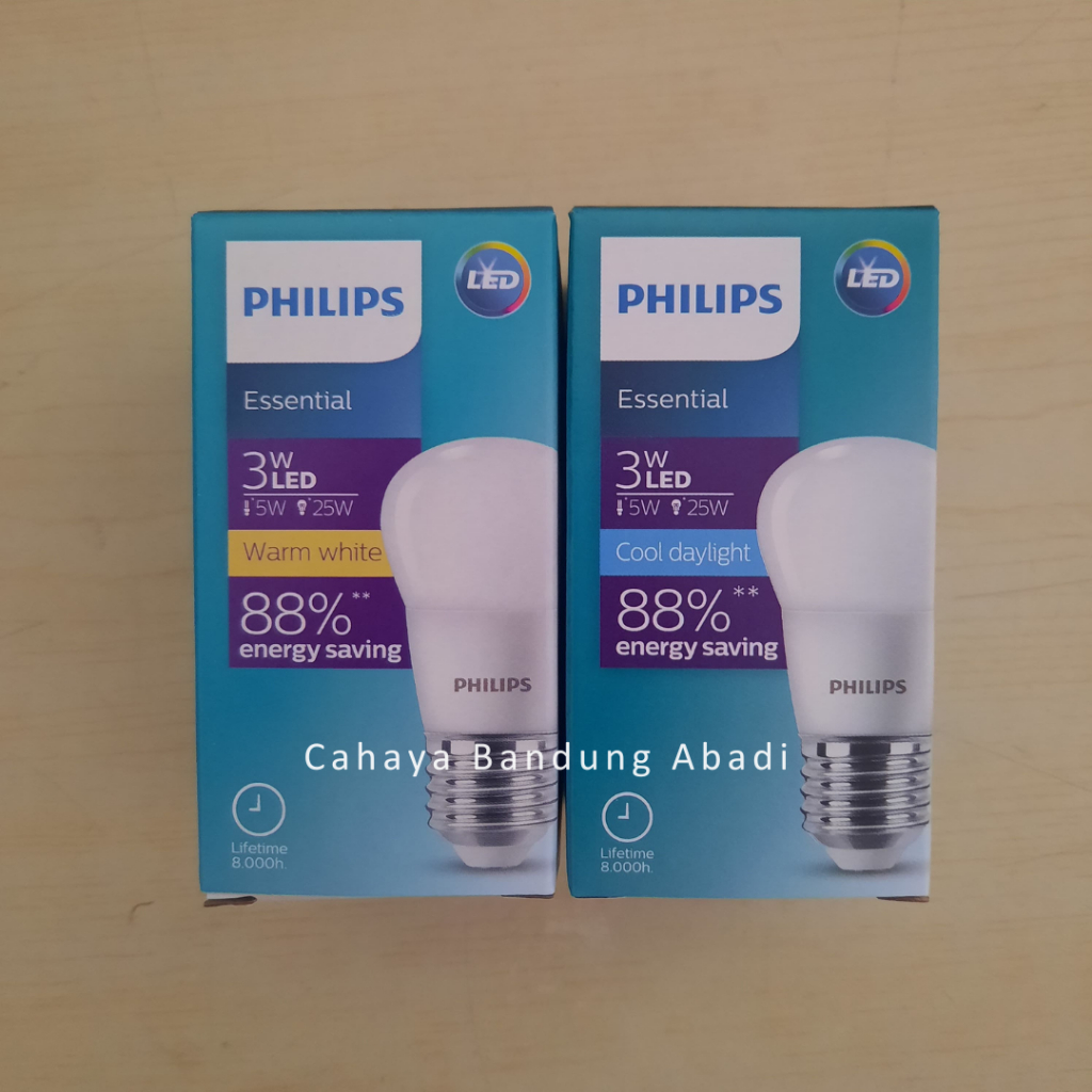 Jual Lampu Philips Essential LED Bulb 3W 3 Watt Putih Kuning Cool ...