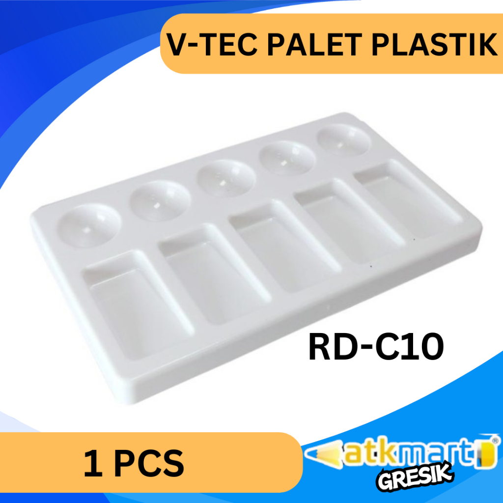 Jual V-TEC PALET LUKIS PLASTIK RD-C10 | Shopee Indonesia