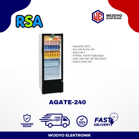 Jual RSA Showcase Display Cooler AGATE-240 GARANSI RESMI | Shopee Indonesia