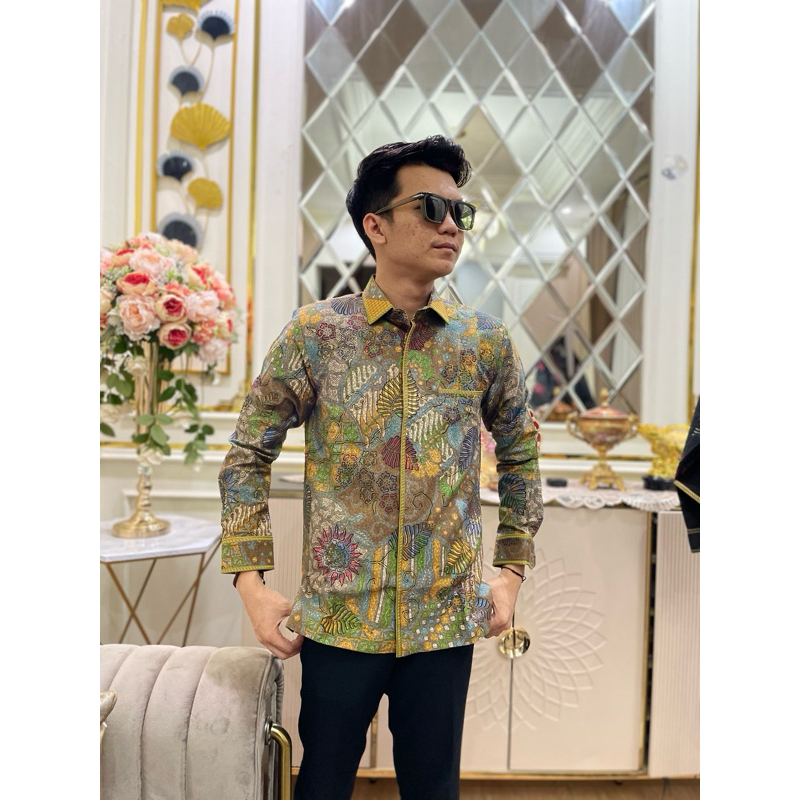 Jual kemeja batik jaitan semi jass,dobel puring tricot dan puring ...