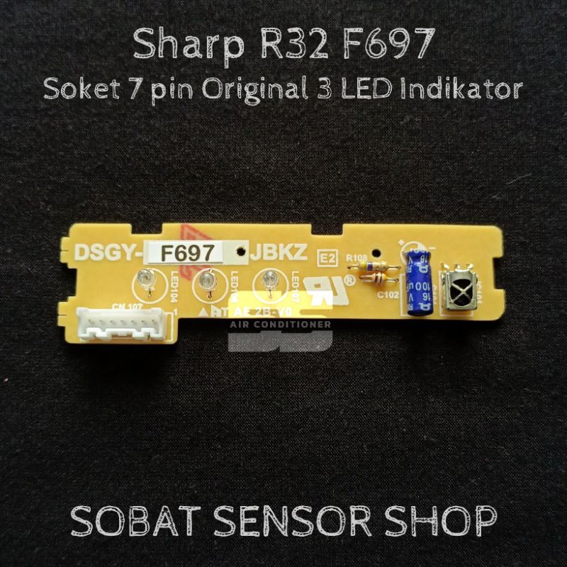 Jual Sensor AC Sharp R32 F697 || Soket original 3 LED Indikator ...