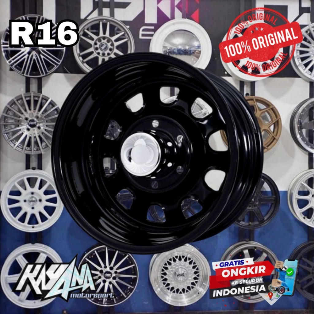 Jual VELG MOBIL HSR MOKUPO R16 LEBAR 8 HOLE 6X139,7 ET-25 VELG MOBIL DAYTONA R16 | Shopee Indonesia