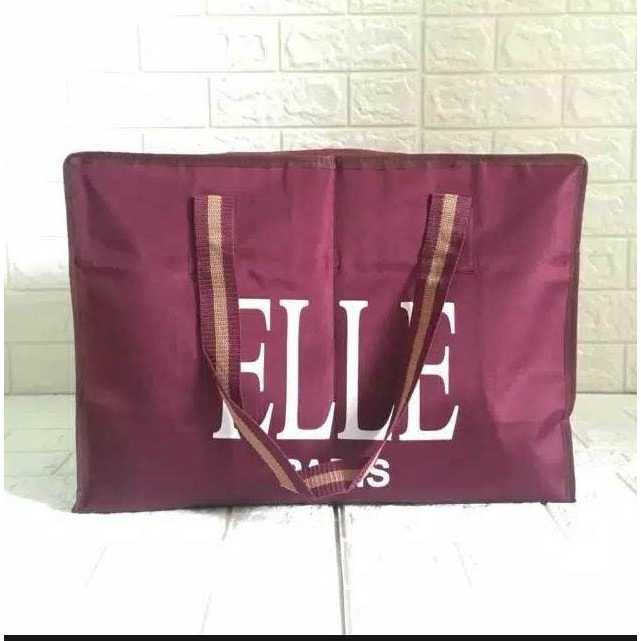 Jual TAS TERPAL//TAS KARUNG PASAR ELLE DOMPET TANGGUNG LEBAR RING JUTE ...