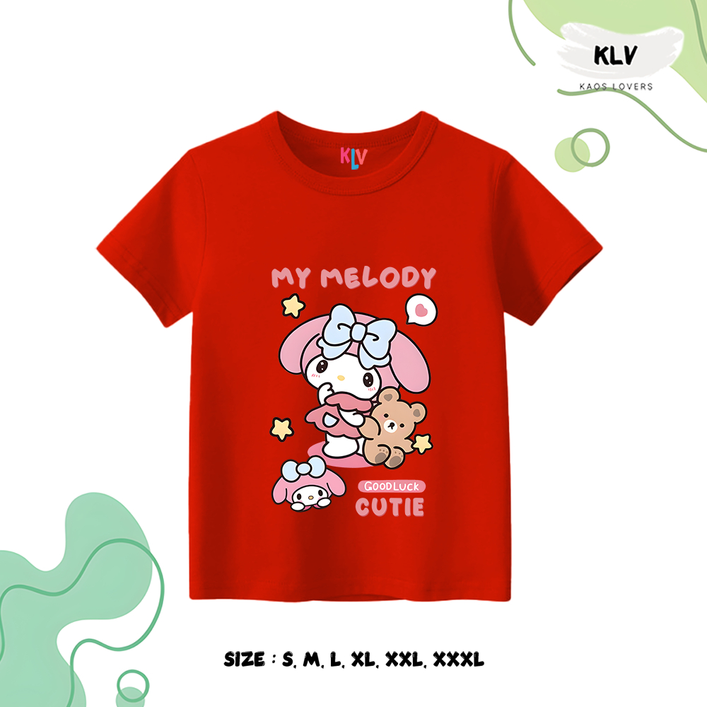 Jual Kaos Anak Unisex Gambar Sweet Mel0dy Distro 30s Sablon | Shopee ...