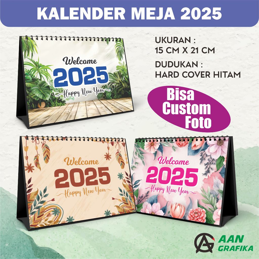 Jual KALENDER MEJA 2025 | KALENDER DUDUK 2025 SPRIRAL | KALENDER CUSTOM ...
