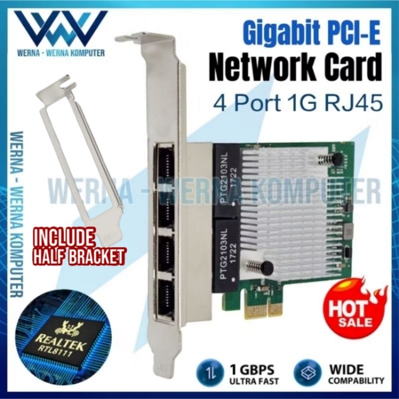 Jual PCI Express / PCIE Gigabit LAN Adapter 1000Mbps Ethernet Card RJ45 ...