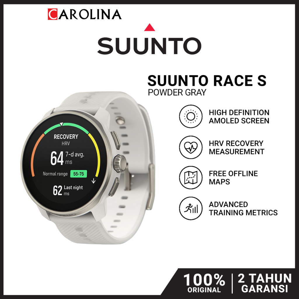 Jual Jam Tangan Unisex Suunto Race S Power Gray Series SS051097000 ...