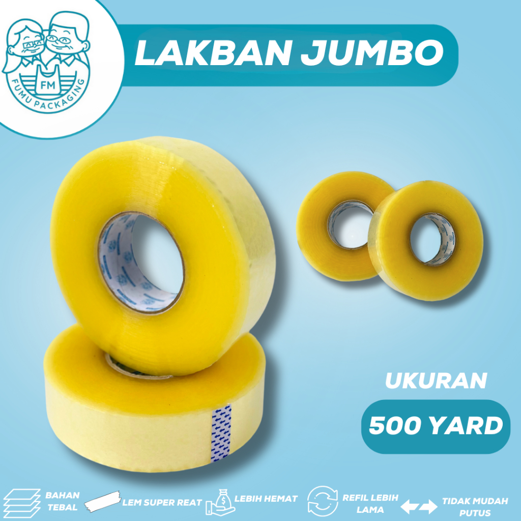 Jual Lakban Bening / Lakban 45 mm x 500 Yard Solatip Premium Kuat Harga ...