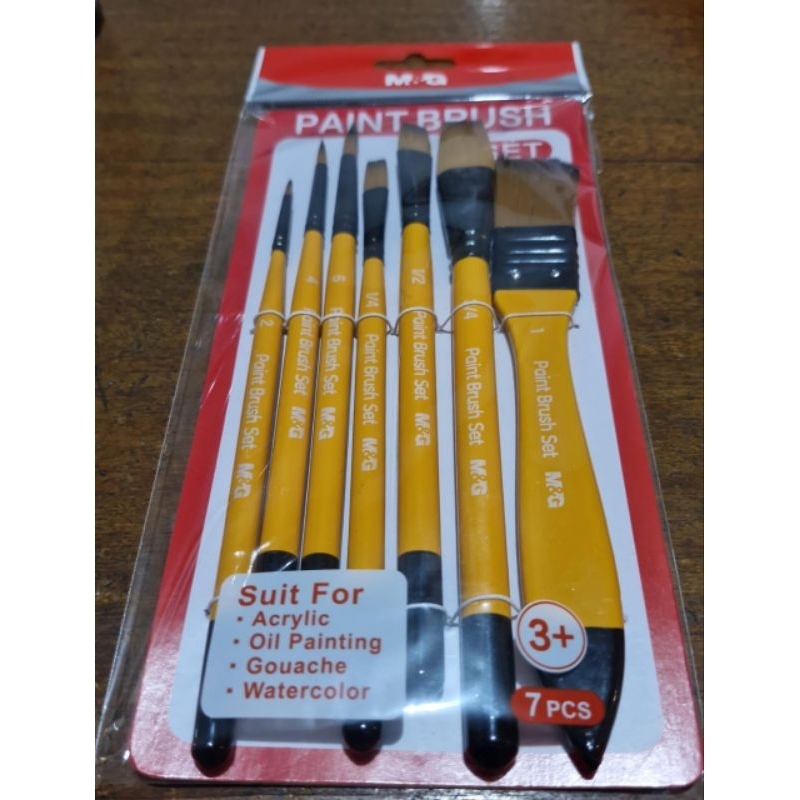 Jual KUAS SET / PAINT BRUSH ACRYLIC OIL PAINTING WATWRCOLOR GOUACHE M&G ...