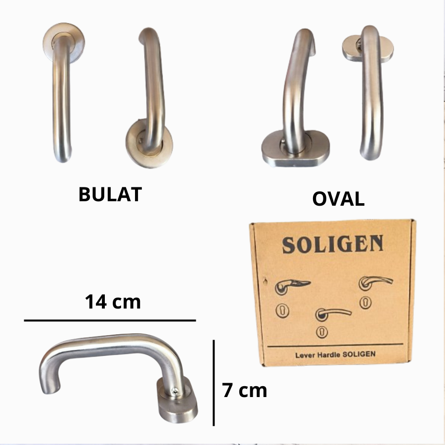 Jual Handle Pintu Soligen Roses/ SLG SST S003-S04 / S006-S04 SS+PSS ...
