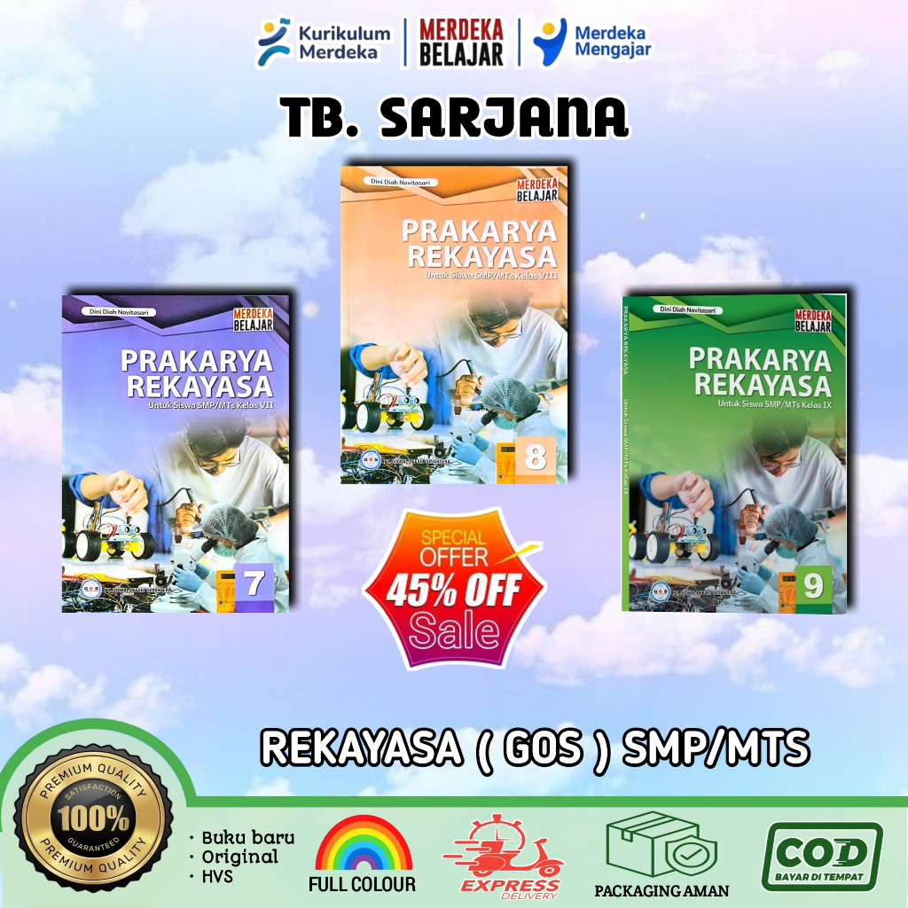 Jual BUKU SISWA PRAKARYA REKAYASA KELAS 7,8,9 SMP/MTS KURIKULUM MERDEKA - GLOBAL OFFSET ...