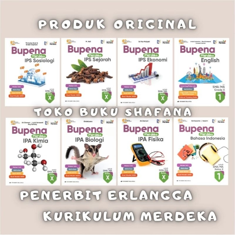 Jual Buku Bupena Merdeka Kelas 10 X / 1 SMA Kurikulum Merdeka Km Penerbit Erlangga - IPA Kimia ...