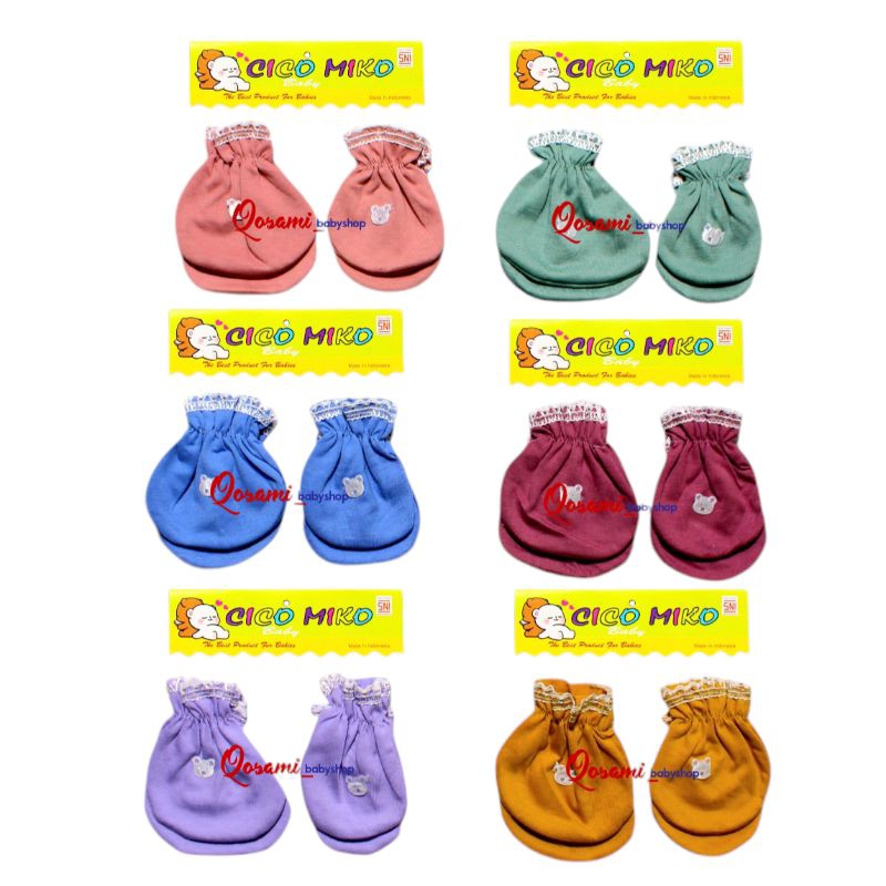 Jual CIKO MIKO RENDA 3 Pasang Sarung Tangan Kaki Bayi SNI | Shopee ...