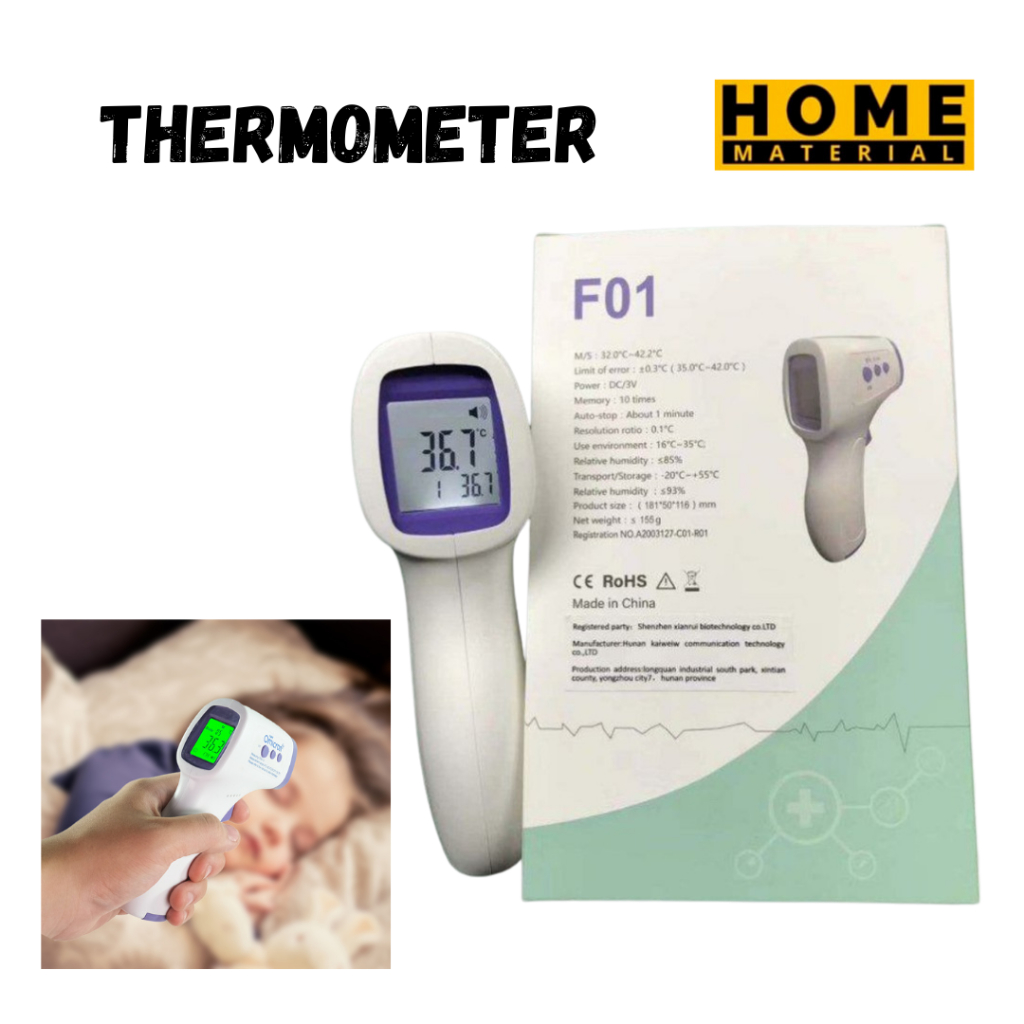 Jual Thermometer digital infrared non contact suhu tubuh tanpa kontak ...