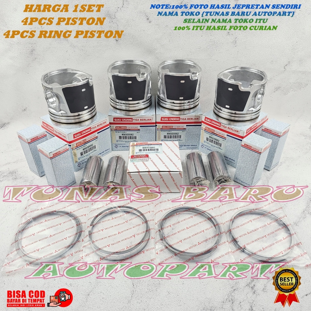Jual PISTON SEHER DAN RING SEHER PISTON STD STANDAR 1SET KOMPLIT PS125 EURO 4 CANTER 1SET ...