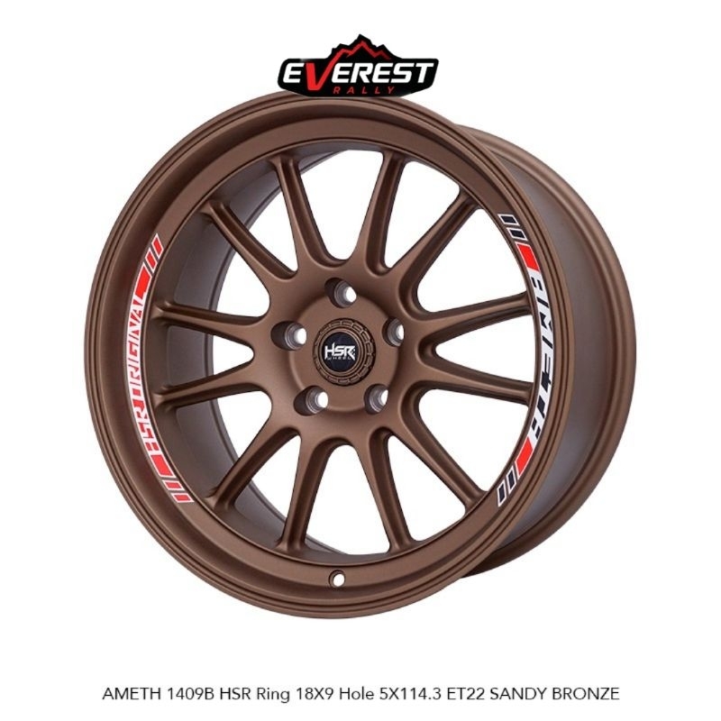 Jual VELG HSR AMETH R18 SANDY BRONZE FOR:TERIOS.RUSH.INNOVA.XPANDER DLL ...