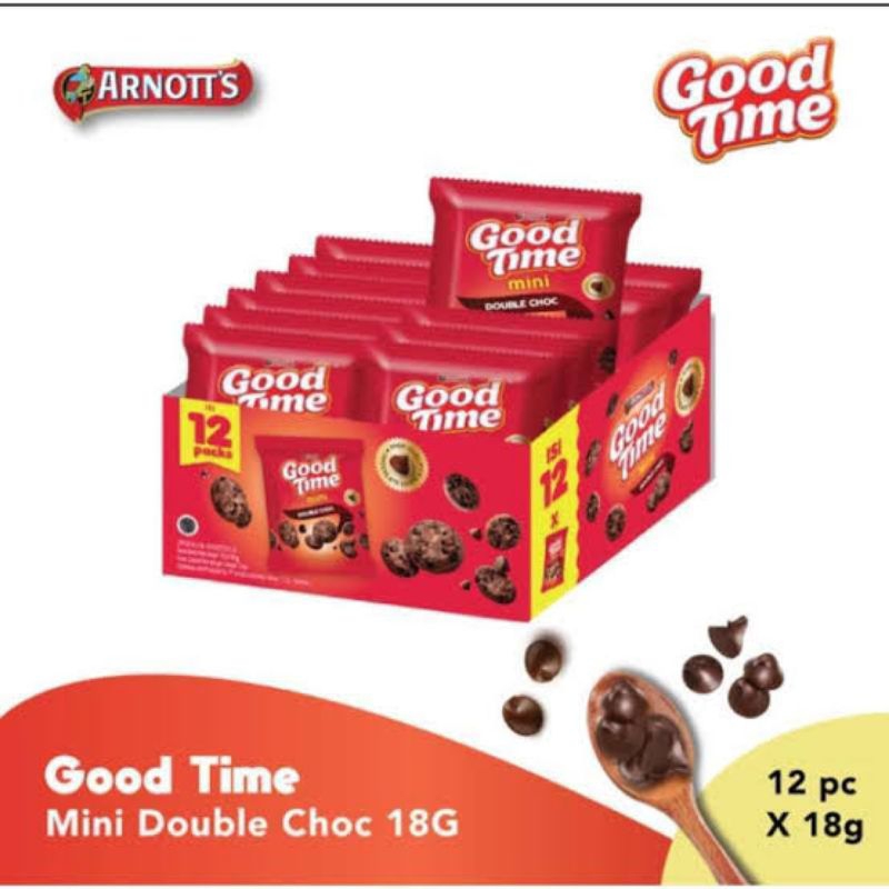 Jual Good Time Mini Double Choc 12 x 18g | Shopee Indonesia