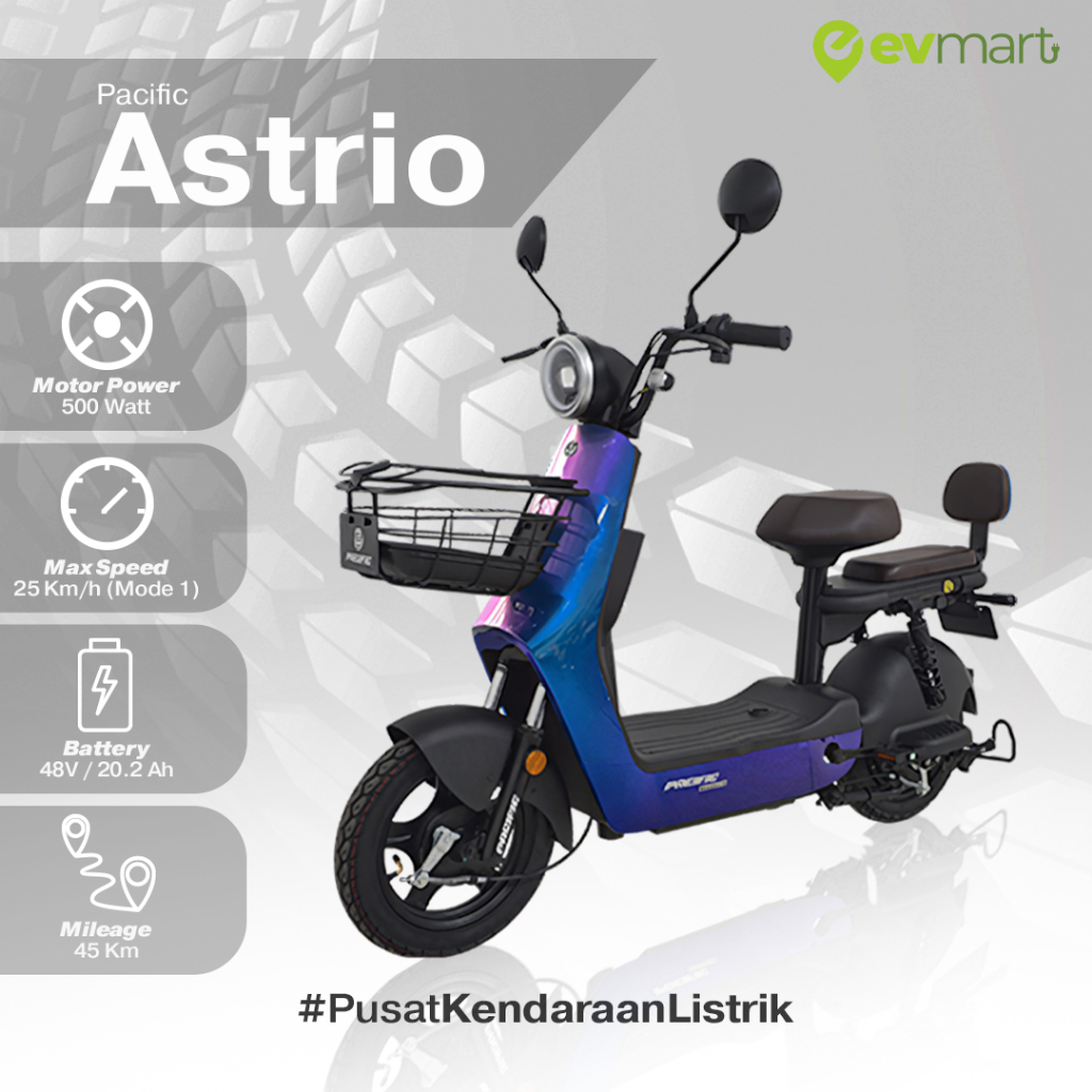 Jual SEPEDA LISTRIK PACIFIC ASTRIO | Shopee Indonesia
