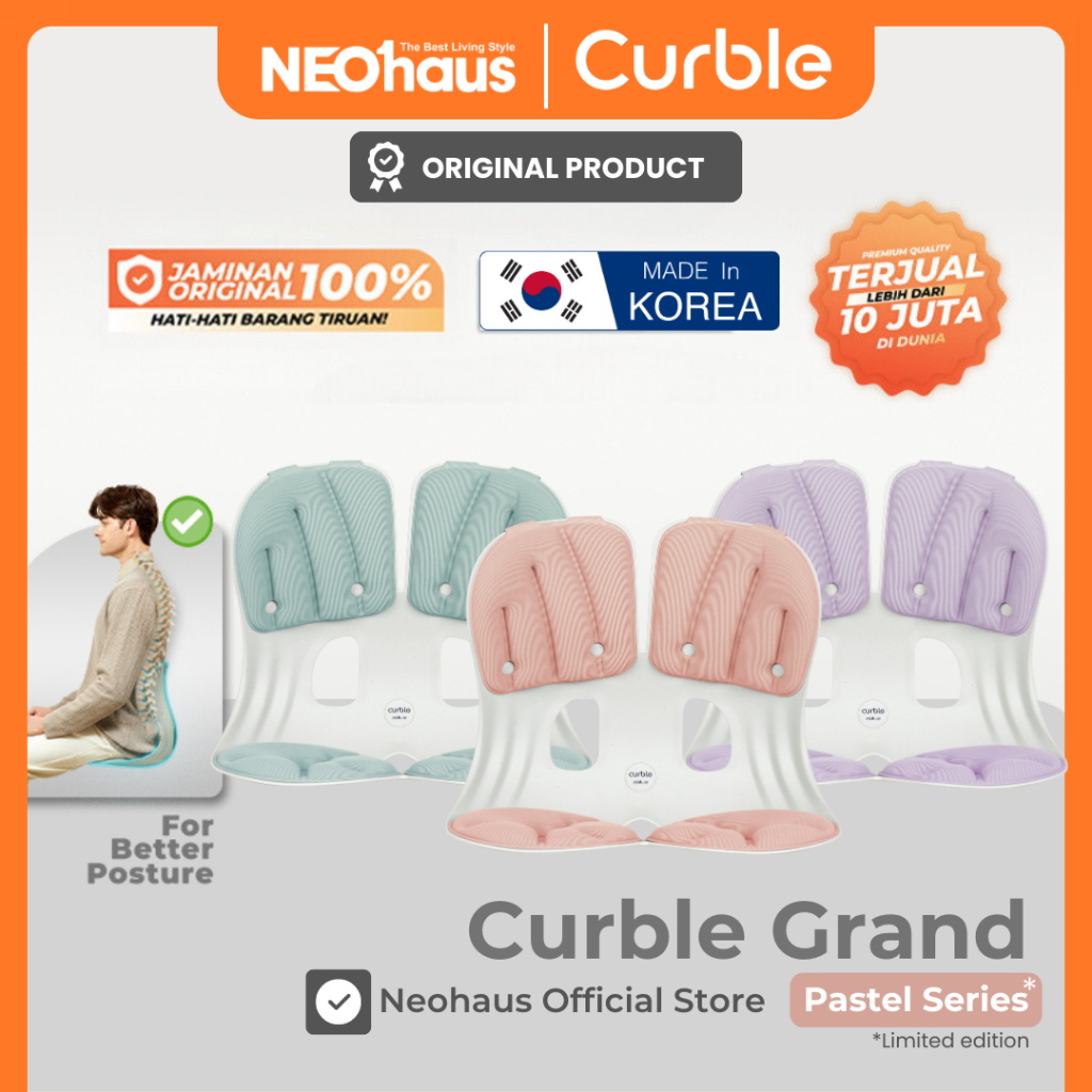 Jual CURBLE Posture Chair GRAND - Pastel Limited Edition | Shopee Indonesia