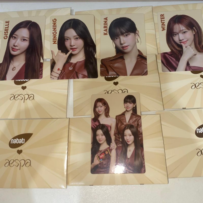 Jual READY PHOTOCARD OFFICIAL AESPA NABATI RICHOCO KARINA GISELLE WINTER NINGNING | Shopee Indonesia