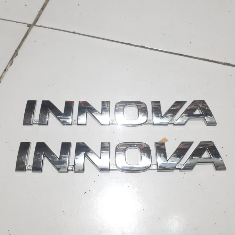 Jual Emblem Innova Tulisan Innova Reborn Chrome Original | Shopee Indonesia