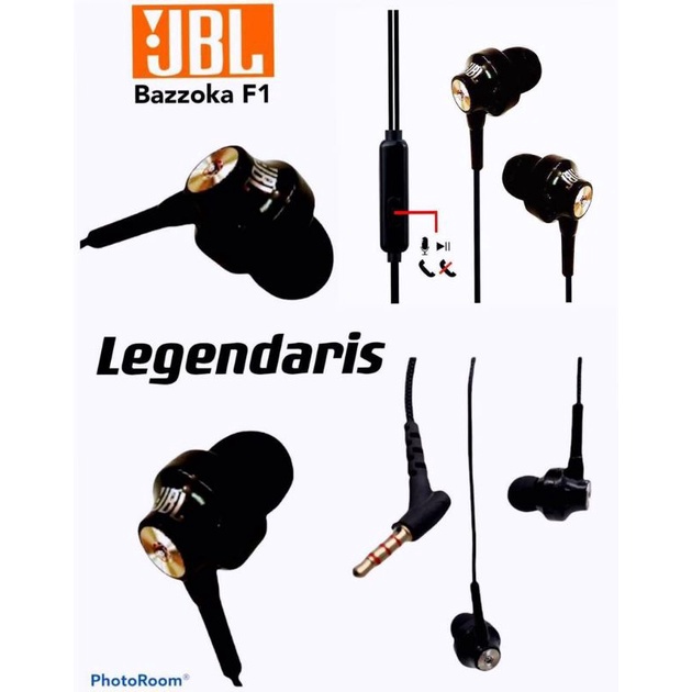 Jual HF HEADSET J BAZZOKA F1 SUPER BASS PACKING | Shopee Indonesia