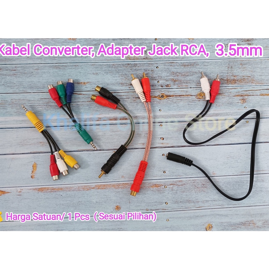 Jual Converter Konverter Splitter Adapter Sambungan Kabel RCA Cabang ...
