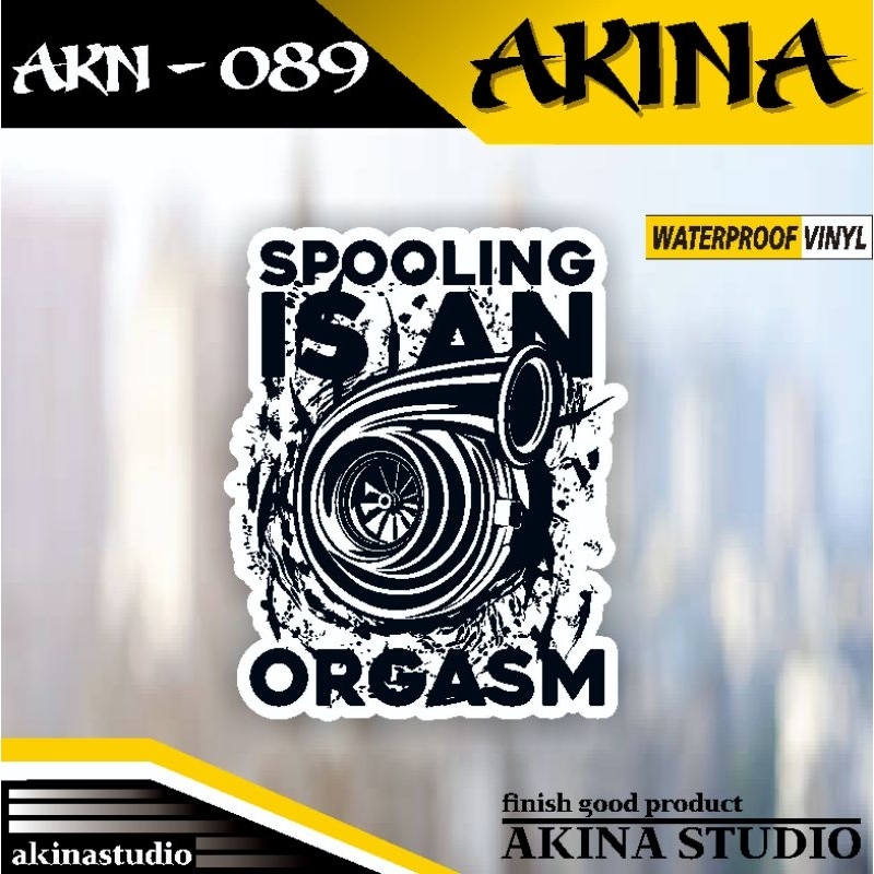 Jual sticker vinyl anti air engine turbo spoolong | stiker vinyl anti ...