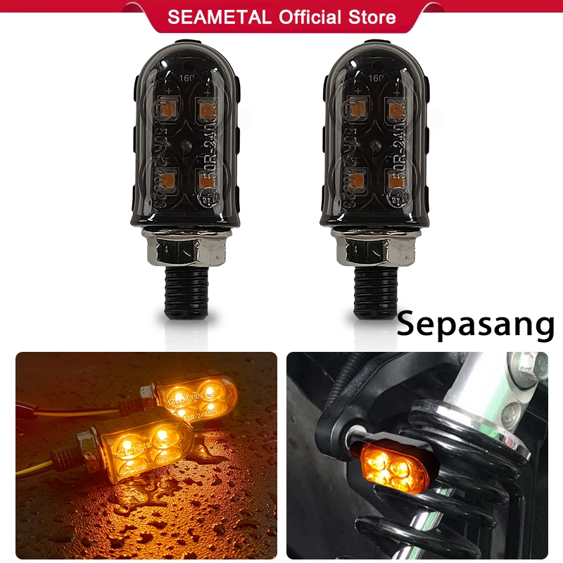 Jual Lampu Sein LED Motor Lampu Sein LED Sen Motor Universal Warna ...