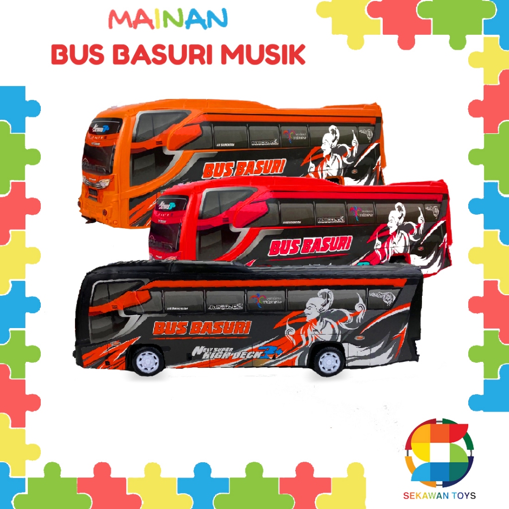 Jual MAINAN ANAK BUS BASURI MAINAN VIRAL BUS TELOLET BP19 / (TELOLET ...