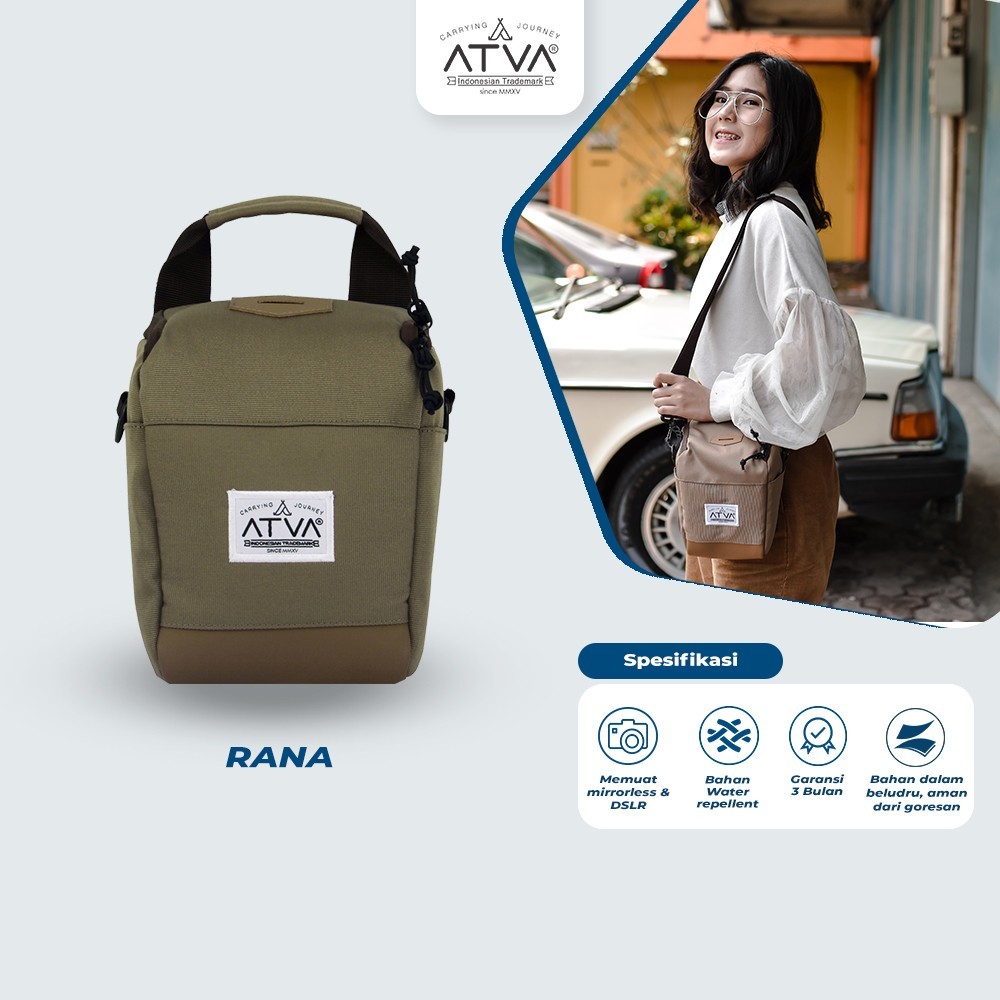 Jual Tas Kamera Mirrorless Fujifilm Sony ATVA Rana Khaki | Shopee Indonesia