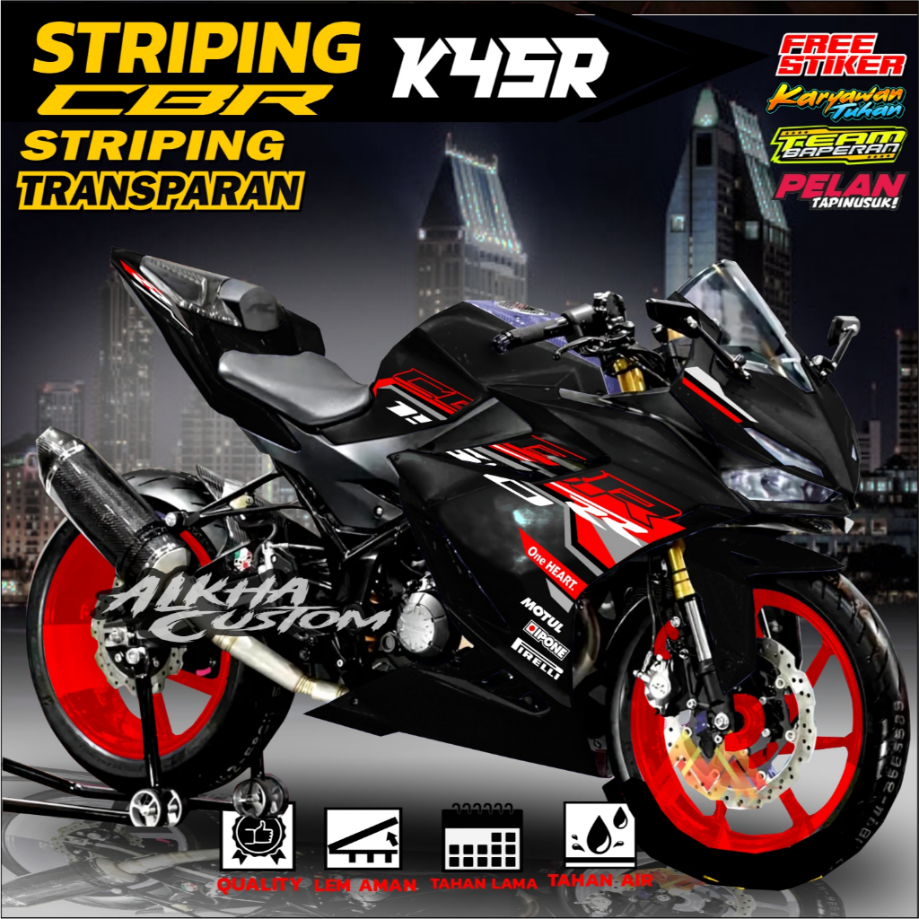 Jual STRIPING TRANSPARAN CBR K45R STIKER CBR 150 NEW KEREN RACING KONSEP | Shopee Indonesia