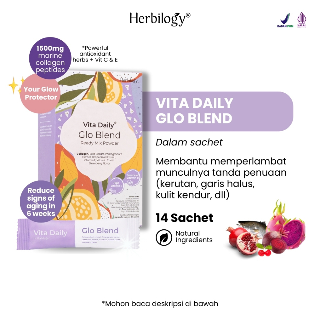 Jual Vita Daily Glo Blend – Ready Mix Powder | Shopee Indonesia