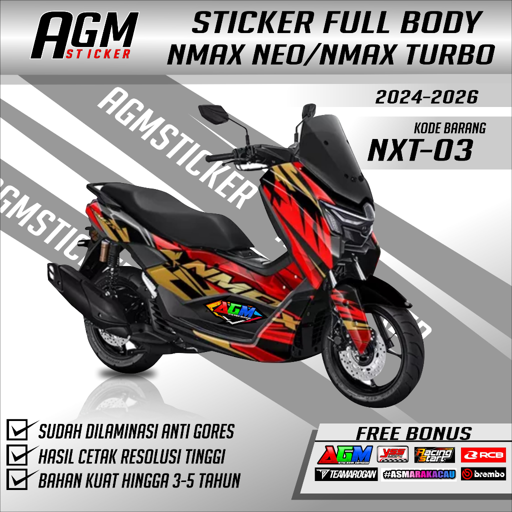 Jual STIKER DECAL NMAX NEO /NMAX TURBO FULL BODY KODE_NXT_003 | Shopee ...