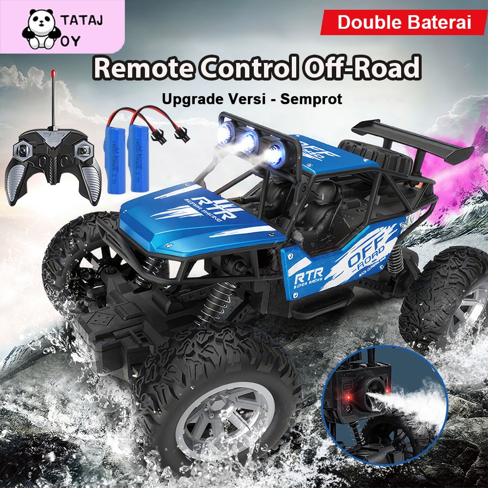 Jual Tatajoy Mobil Remote Control Dua Baterai RC Mobil Off-Road Climbing Car Alloy RC Off Road ...