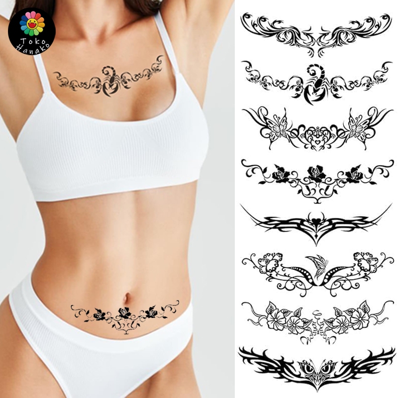 Macam Jenis Tattoos Jual Stiker Tato Sementara【Kupu Kupu】Tahan