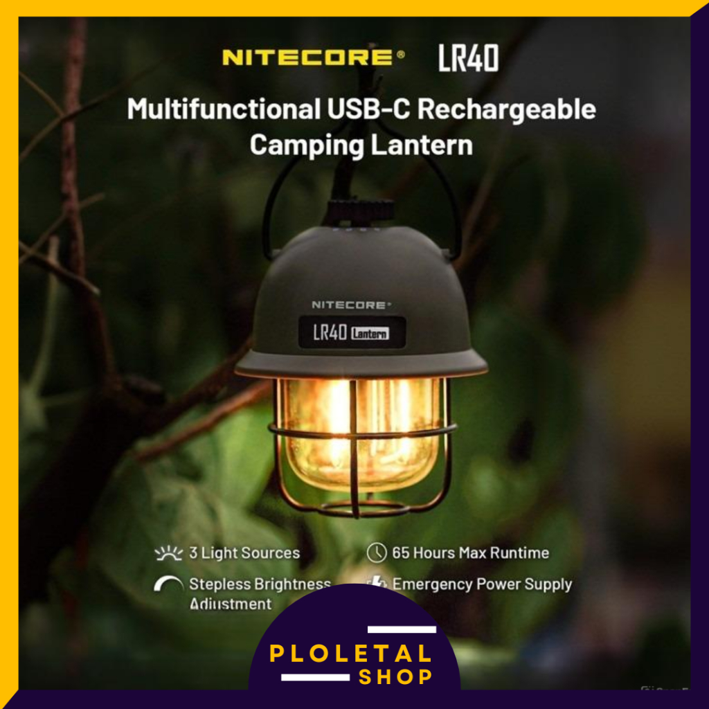 Jual NITECORE LR40 Lampu LED Camping Lantern USB 4000mAh 3 Light ...