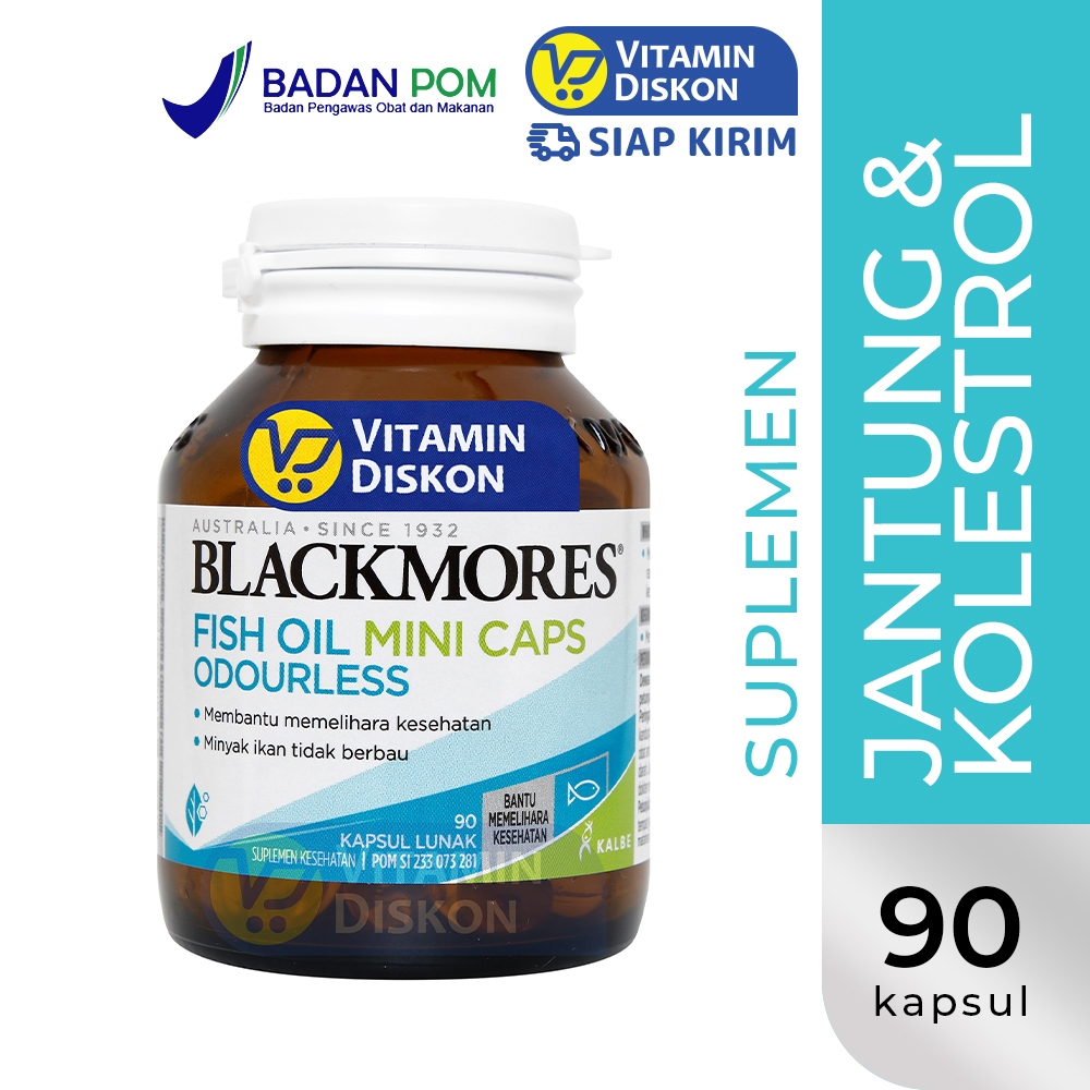 Jual BLACKMORES FISH OIL MINI CAPS ODOURLESS 90 CAPS | MINYAK IKAN ...