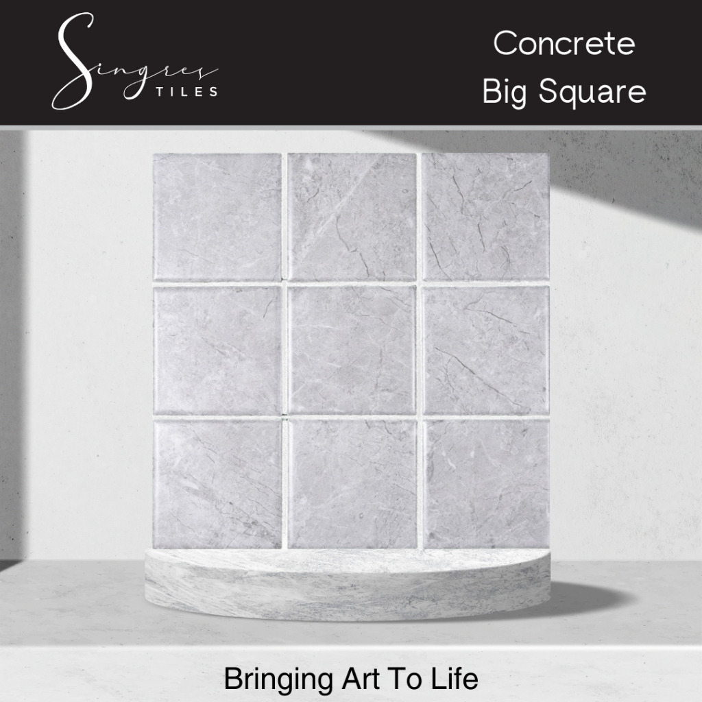 Jual Singres Tiles - Concrete Big Square Mosaic Tiles | Shopee Indonesia