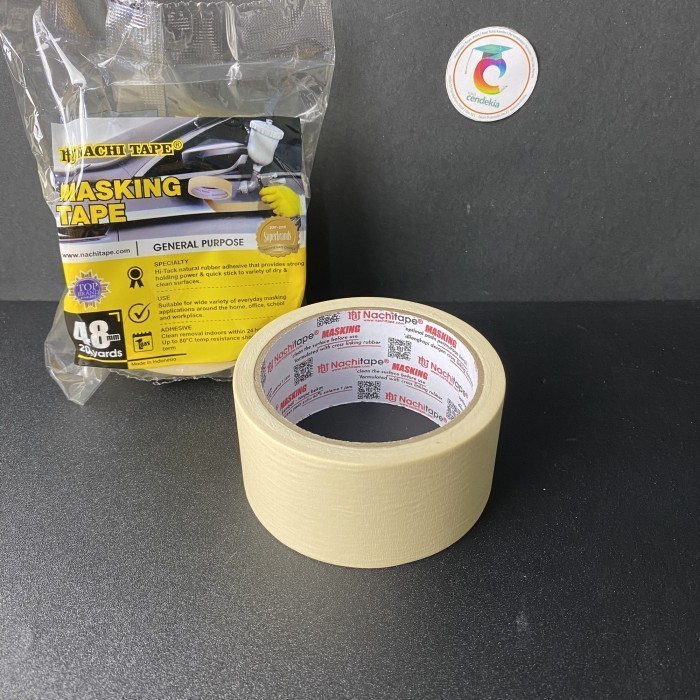 Jual Masking Tape / Isolasi Selotip Kertas NACHI 2 inch / 48mm x 20Y ...