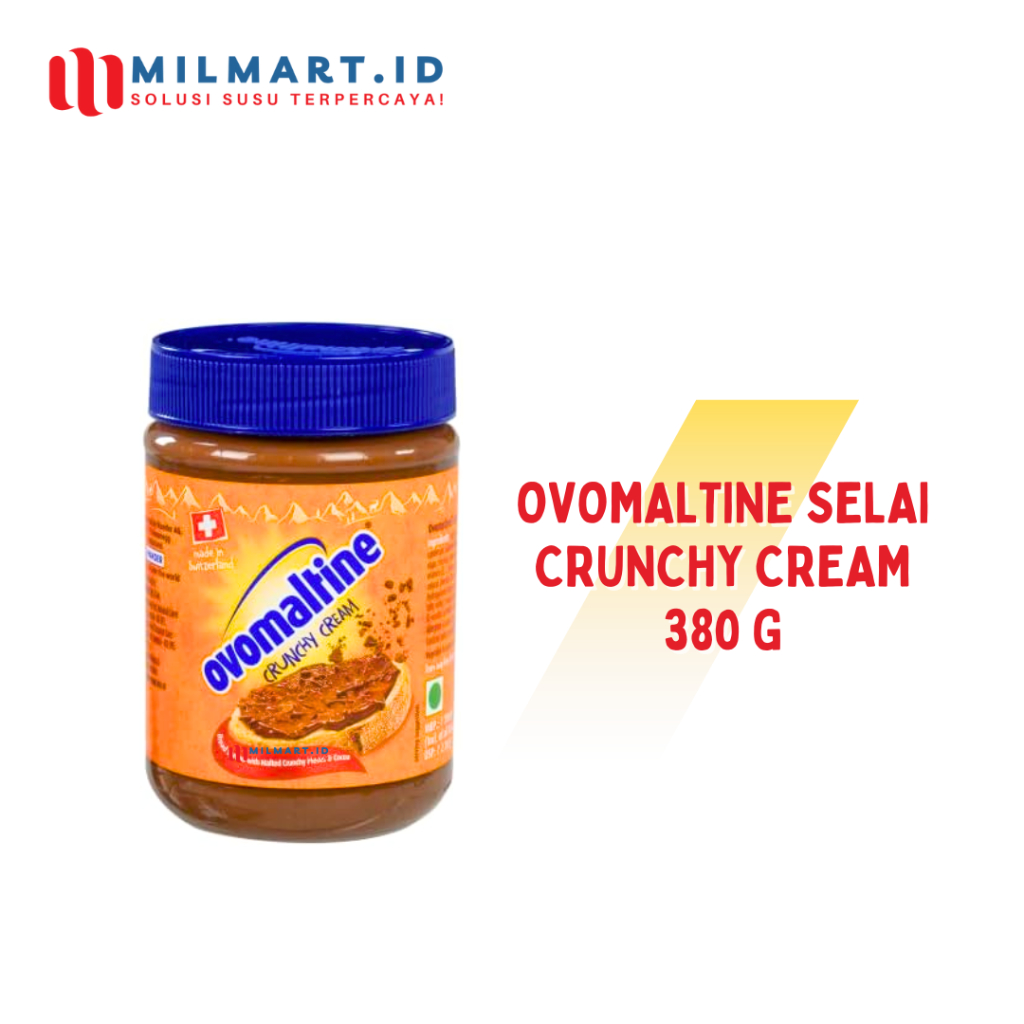 Jual OVOMALTINE CRUNCHY CREAM 380G SELAI COKLAT OLESAN CHOCOLATE | Shopee Indonesia