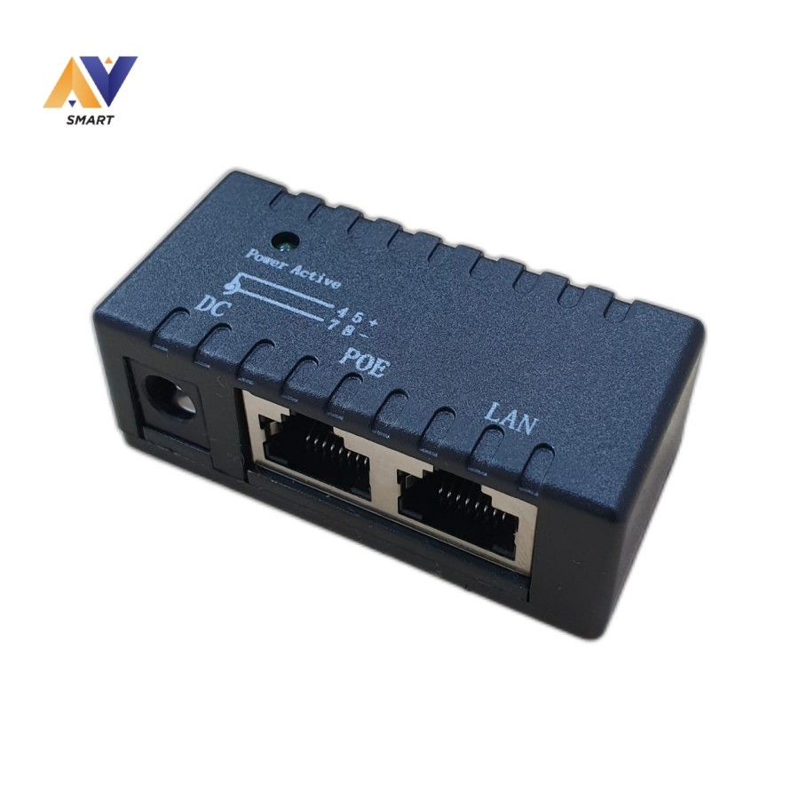 Jual POE PASSIVE ADAPTER 100M POWER OVER ETHERNET POE INJECTOR LAN ...