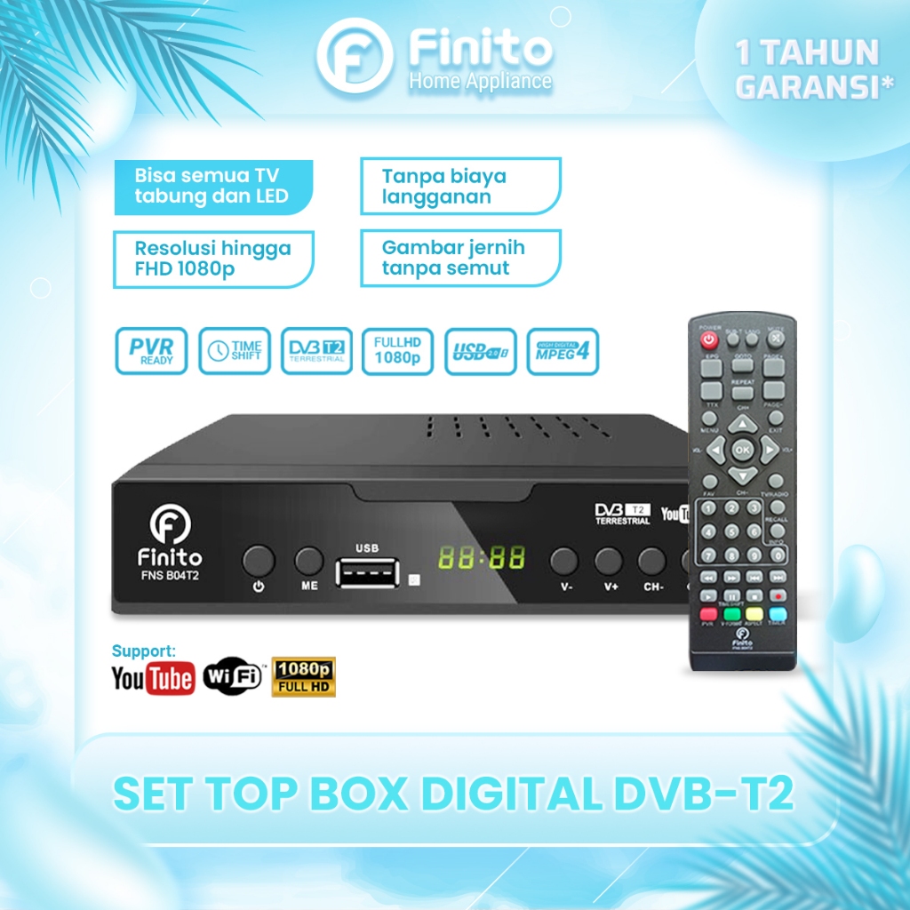 Jual FINITO STB Set Top Box TV Digital Full HD Untuk TV Tabung dan LED ...