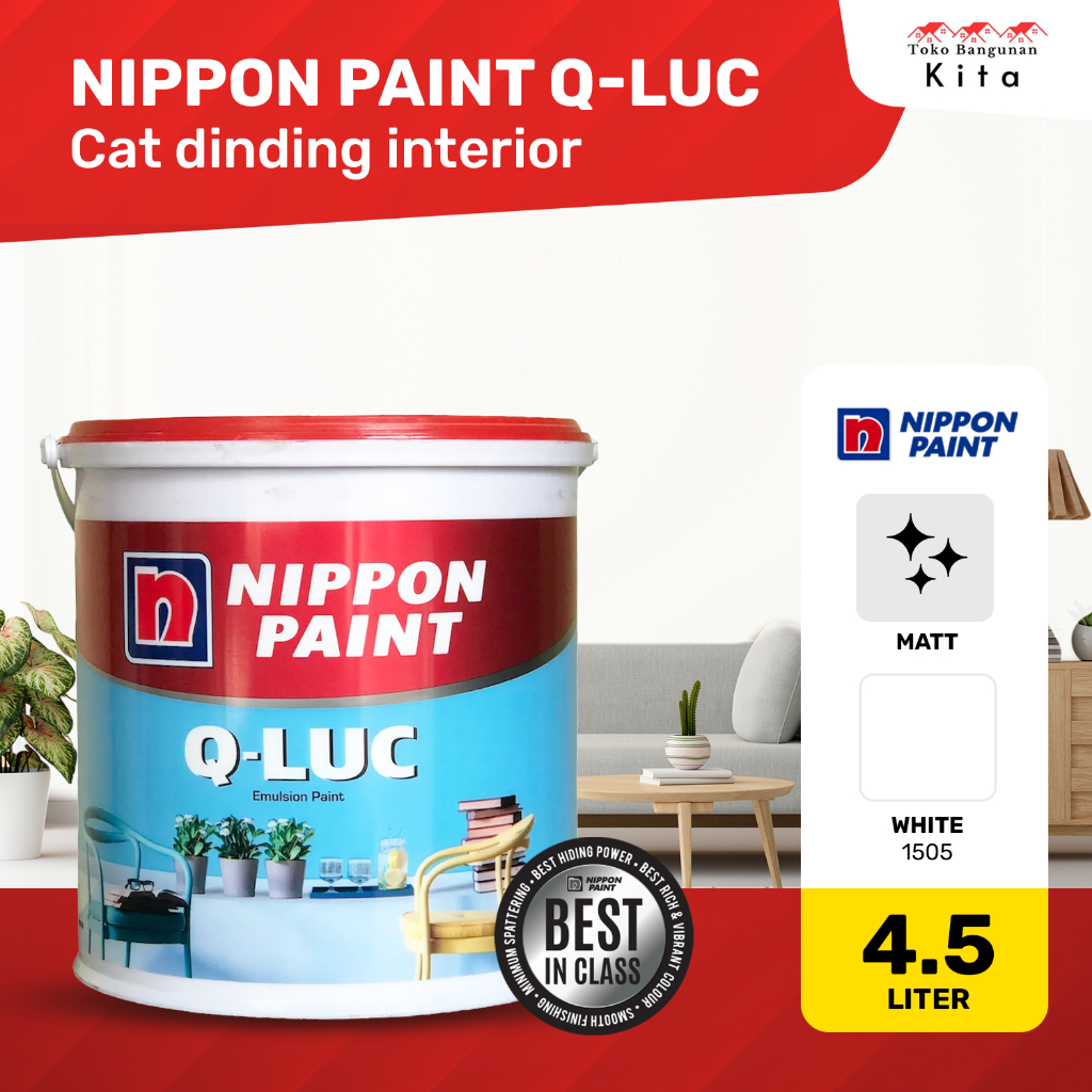 Jual Nippon Paint Q-luc 1505 White (5kg) | Shopee Indonesia